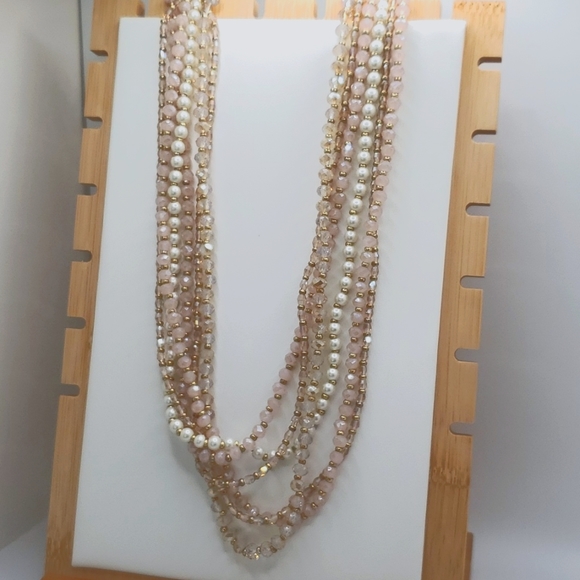 LOFT | Jewelry | Lovely 6 Strand 23 Inch Beded Necklace | Poshmark
